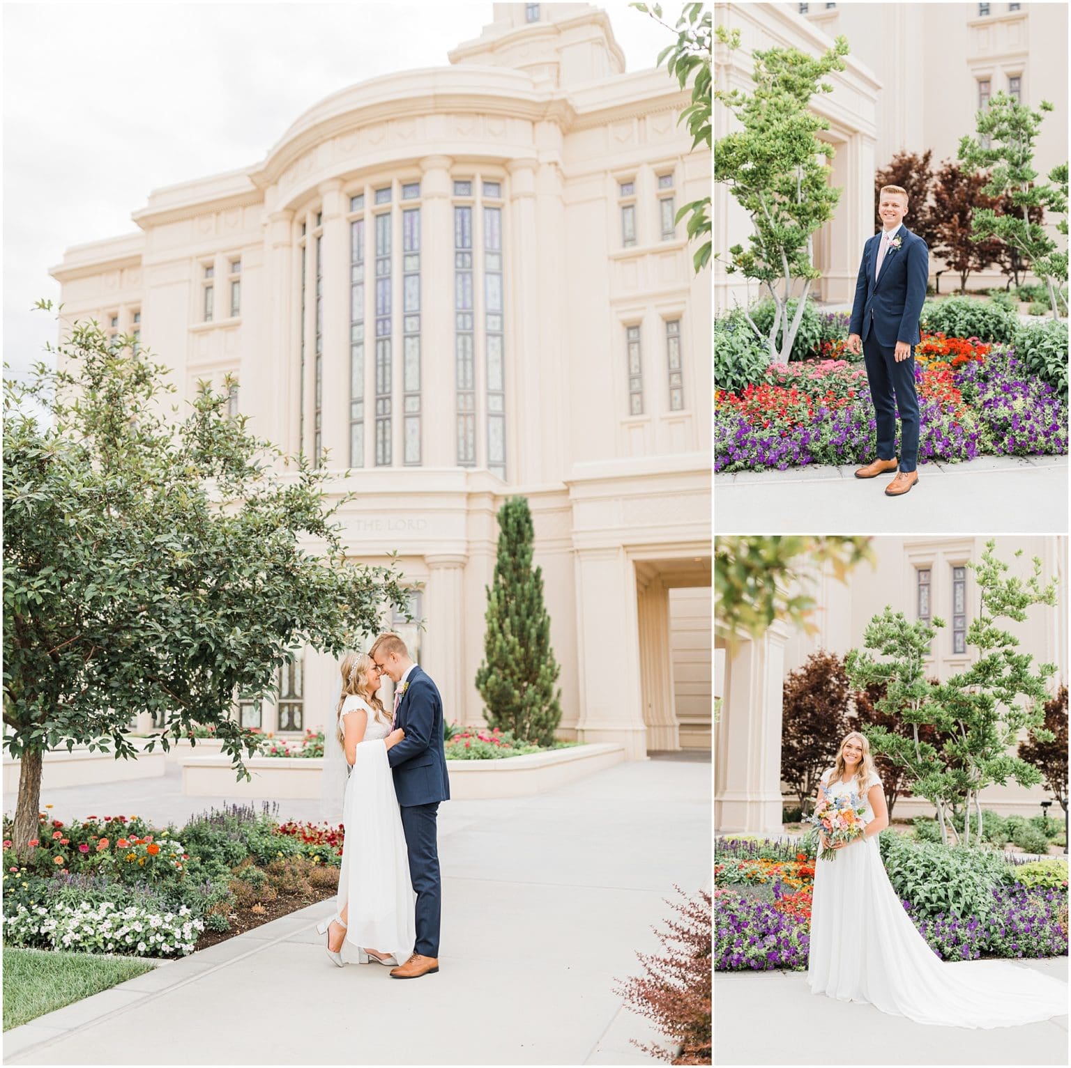 Bridal Photo Session & Gorgeous Payson Temple Wedding | The Selanders ...