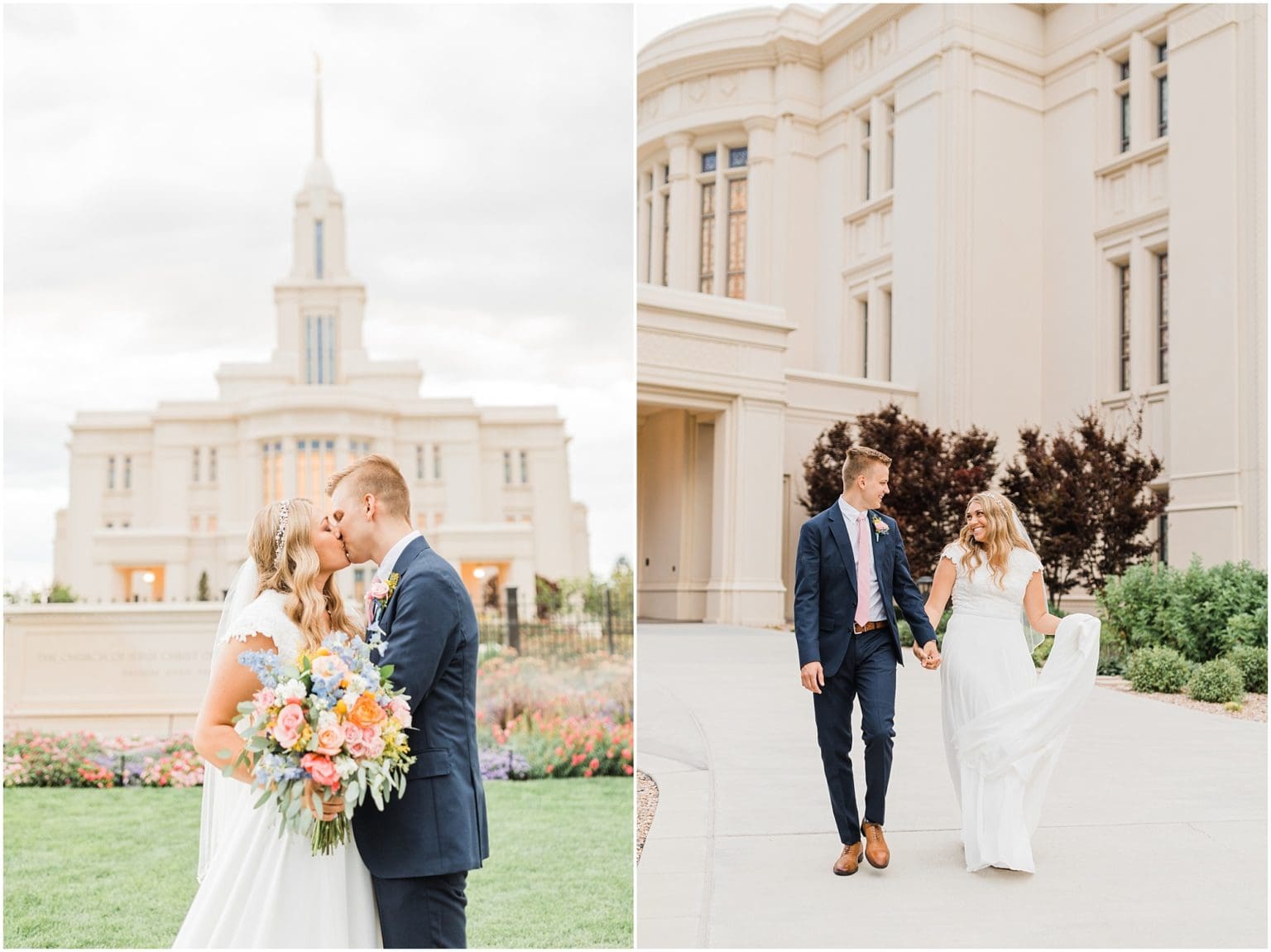 Bridal Photo Session & Gorgeous Payson Temple Wedding | The Selanders ...